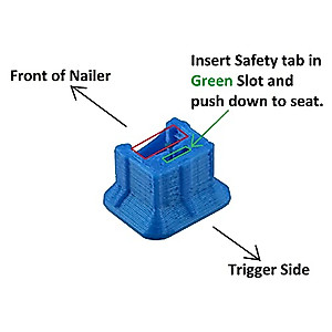 3D-GEM Big Foot 4-Pack Replacement for Porter Cable P/N 894742 (Blue)