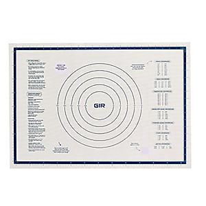 GIR: Get It Right Premium Silicone Pastry Mat- Heat Ristant Non Slip Baking Mat, Perfect For Crust, Dough, Fondant, and More - 26" x 18"