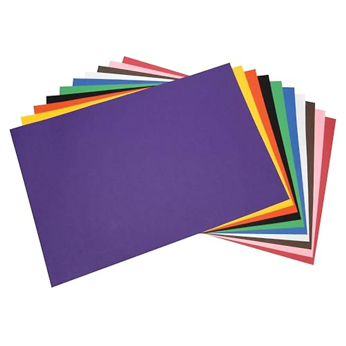 Tru-Ray® Construction Paper, 50% Recycled, Assorted Colors, 12" x 18", Pack Of 50