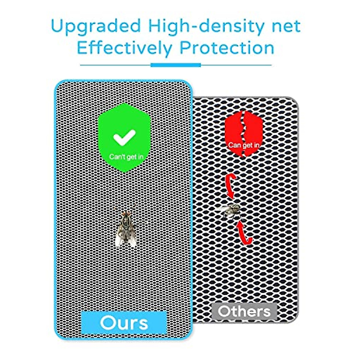 Comforer 4 Pack Food Cover Mesh Food Tent, 2 * 17 Inches and 2 * 14 Inches, Pop-Up Umbrella Screen Tents, Collapsible and Reusable Patio Net for BBQ, Picnics, Parties, Camping, Outdoor