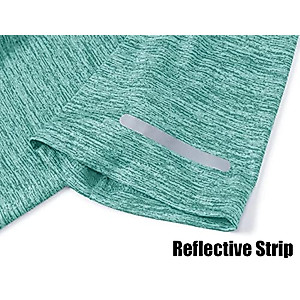 T Shirts for Women Gym Work Out Shirts Short Sleeve T-Shirt Running Shirts Dry Fit Athletic Shirts Golf Shirts Women Surf Tshirts Light Green