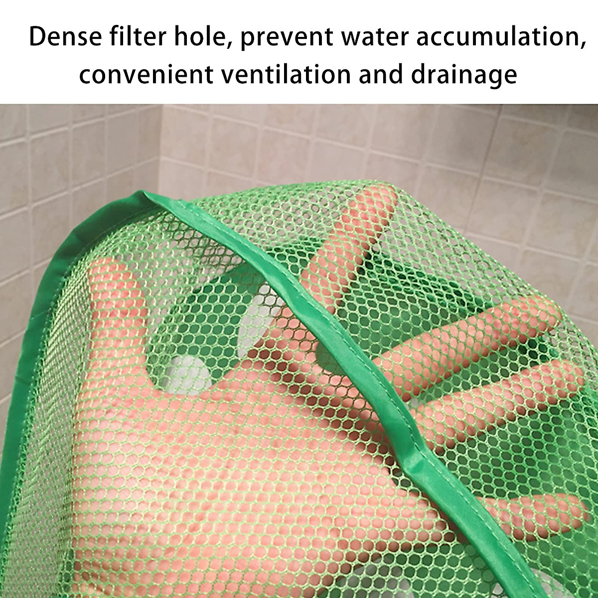 WMLBK Duck and Frog Hanging Storage Bag-2PCS Bath Toy Tidy Storage-Net Suction Cup Bag-Mesh Shower Bathroom Organizer