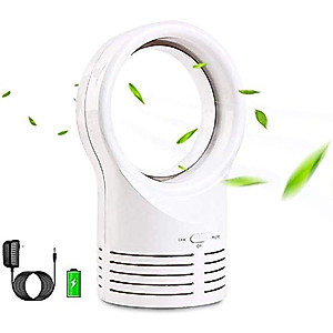 DAYSALER Bladeless Fan, Portable Personal Air Cooler Desktop Air Multiplier Table Cooling Fan, Safe Quiet Table Fan Portable Durable Lightweight for Home Bedroom Baby-Room Office Outdoor