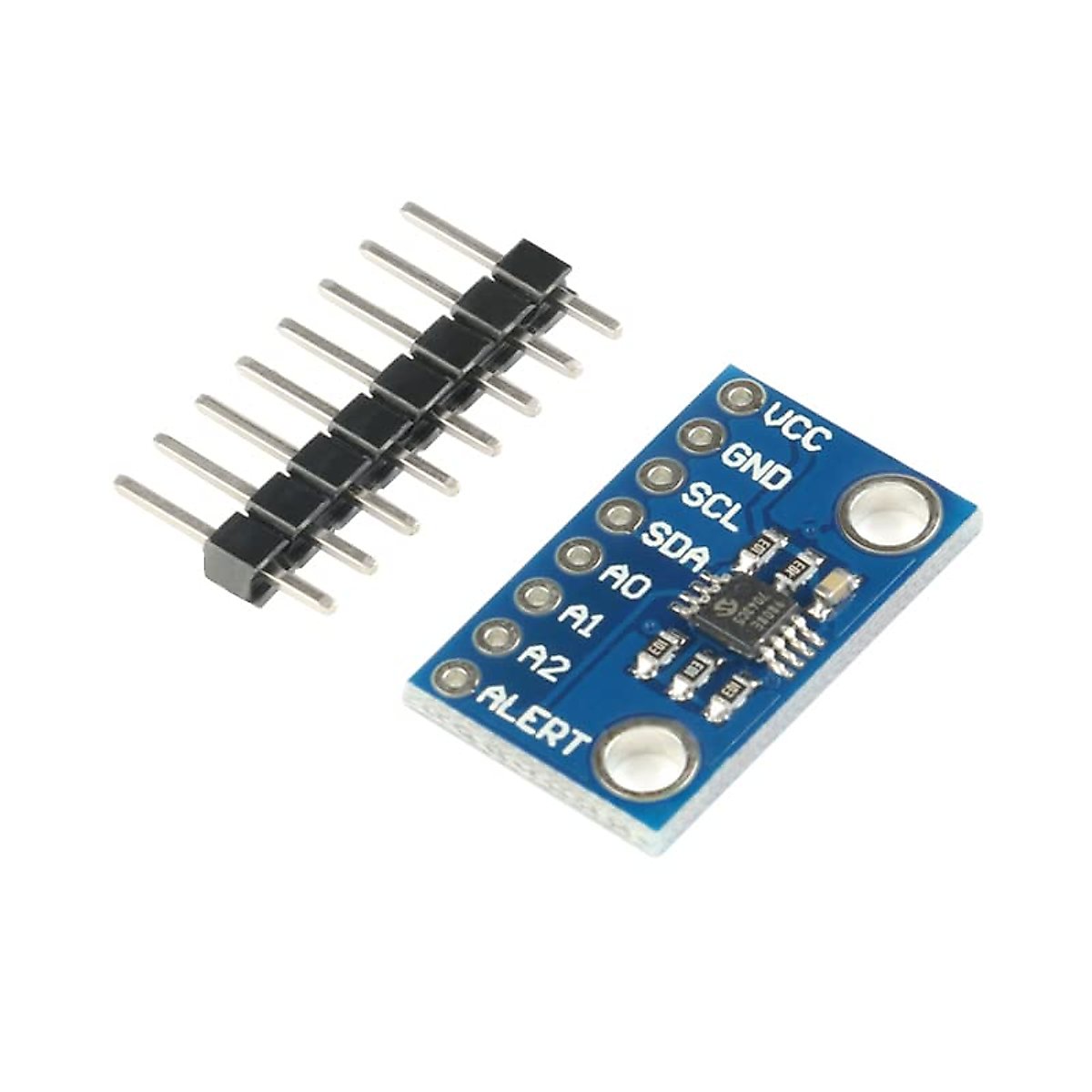 JESSINIE 2Pcs MCP9808 High Accuracy Temperature Thermometer -40°C to +125°C Digital Temperature Sensor Module Accuracy ±0.25°C /0.0625°C Voltage Range 2.7-5.5V Temperature Detector for Arduino