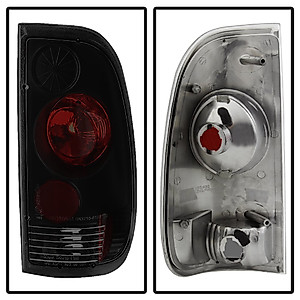 ACANII - For 1997-2003 Ford F150 99-07 F250 F350 F450 Superduty Black Smoked Tail Lights Brake Lamps Pair Set Left+Right