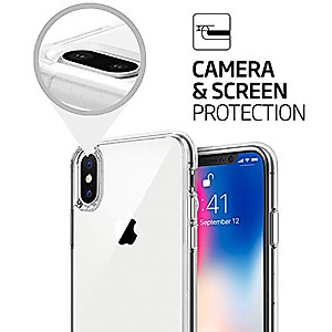 TENOC Phone Case Compatible for iPhone Xs Max, Clear Cases Slim Cute Soft TPU Cover Protective Bumper 6.5 Inch