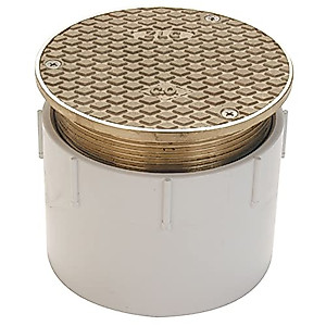 Zurn CO2450-AB3, Adjustable Floor Cleanout, 3 Inch ABS Hub Connection