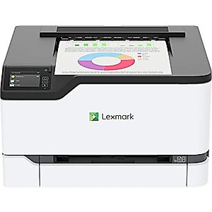 Lexmark C3426dw Color Laser Printer with Interactive Touch Screen, Full-Spectrum Security and Print Speed up to 26 ppm (40N9310),White,Small
