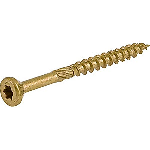Power Pro 967775 Wood Screws, #8 x 2", Premium Outdoor Deck Screws, Rust Resistant, Epoxy Coated Bronze, 3000pcs Box