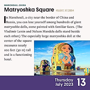 Atlas Obscura Page-A-Day Calendar 2023: 365 Days of Extraordinary Destinations, Bizarre Phenomena, and Other Hidden Wonders