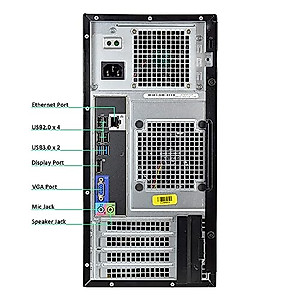 Dell 3020-T, Core i5-4570 3.2GHz, 8GB RAM, 500GB Hard Drive, DVDRW, Windows 10 Pro 64bit (Renewed)