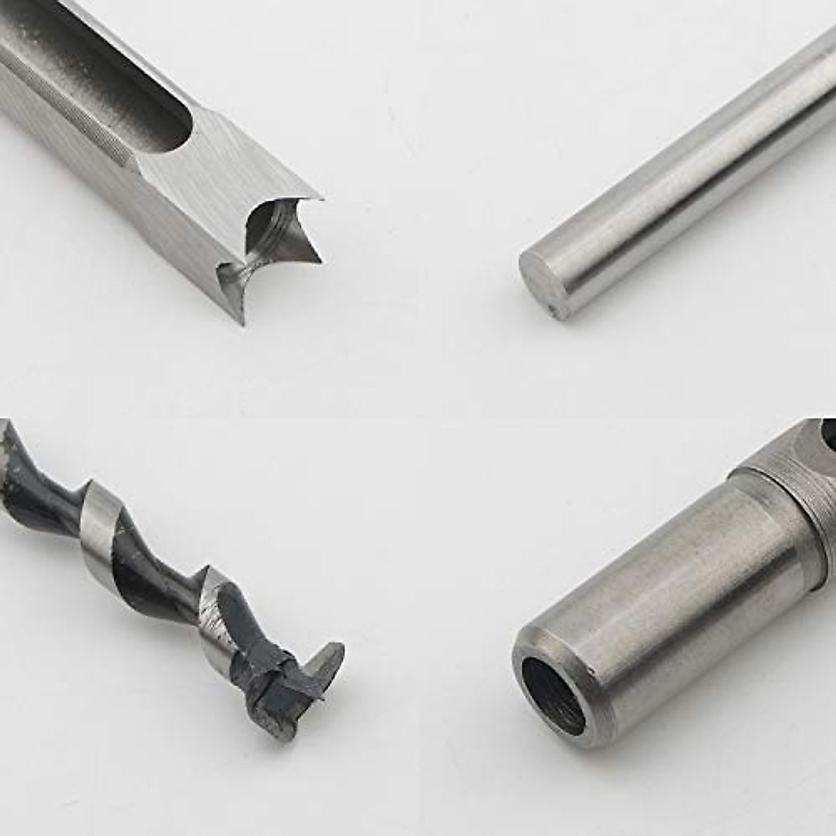 Rowiz 3pcs Woodworking Square Hole Drill Bits Mortising Chisel Set, Countersink Bits Woodworker Hole Saw Power Tool Kits Tool Set 9/16, 5/8, 3/4-Inch