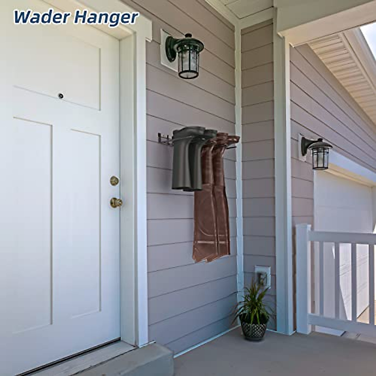 PrimZooty Boot Rack Wader Hanger Wall Mount - (1PACK) Sturdy Metal Tall-Boot Holder, Boot Drying Rack for Closet, Entryway, Outdoor
