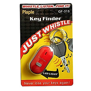 Anti-Lost Key Finder Smart Find Locator Keychain Whistle Beep Sound Control LED Torch Portable Car Key Finder