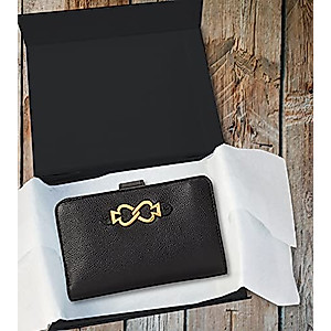 2 Pack Black Hard Gift Box with Magnetic Closure Lid 7" x 5" x 1.6" Rectangle Boxes For Gifts With Black Glossy Finish (Black, 2 Boxes)