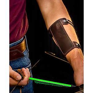 Compact Leather Armguard | Shatterproof Archery | Handmade Leather armguard in The USA