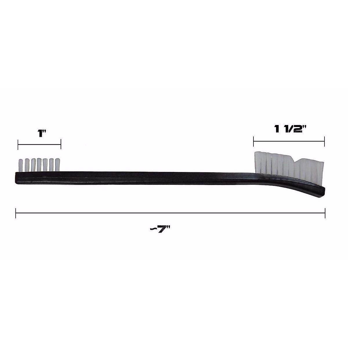 Type-III Universal Gun Cleaning Kit with 100pc 6 Inch Tapered and Regular Tip Cotton Swabs and Black Double Sided Nylon Brush