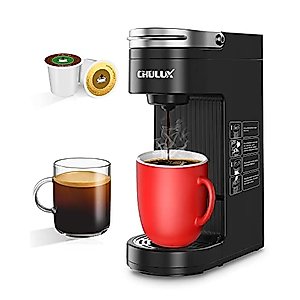 CHULUX Single Serve Coffee Maker, Mini Coffee Maker Compact Coffee Machine, Single Cup Coffee Maker for Kitchen Office Travel Coffee Brewer