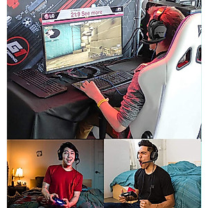 SAMERIVER A10 Cord Replacement with Volume Control, A40 Cable Works with A40 /A40 Gaming Headset Cable, A10 Headset Cable for Xbox One, PS4, PC, Most Smartphones -Braided Black 6ft