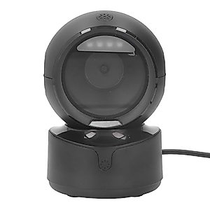 Barcode Reader, Accurate Sensitive Omnidirectional USB Wired 1D 2D QR Barcode Scanner Auto Sensing Plug and Play for Retail Store