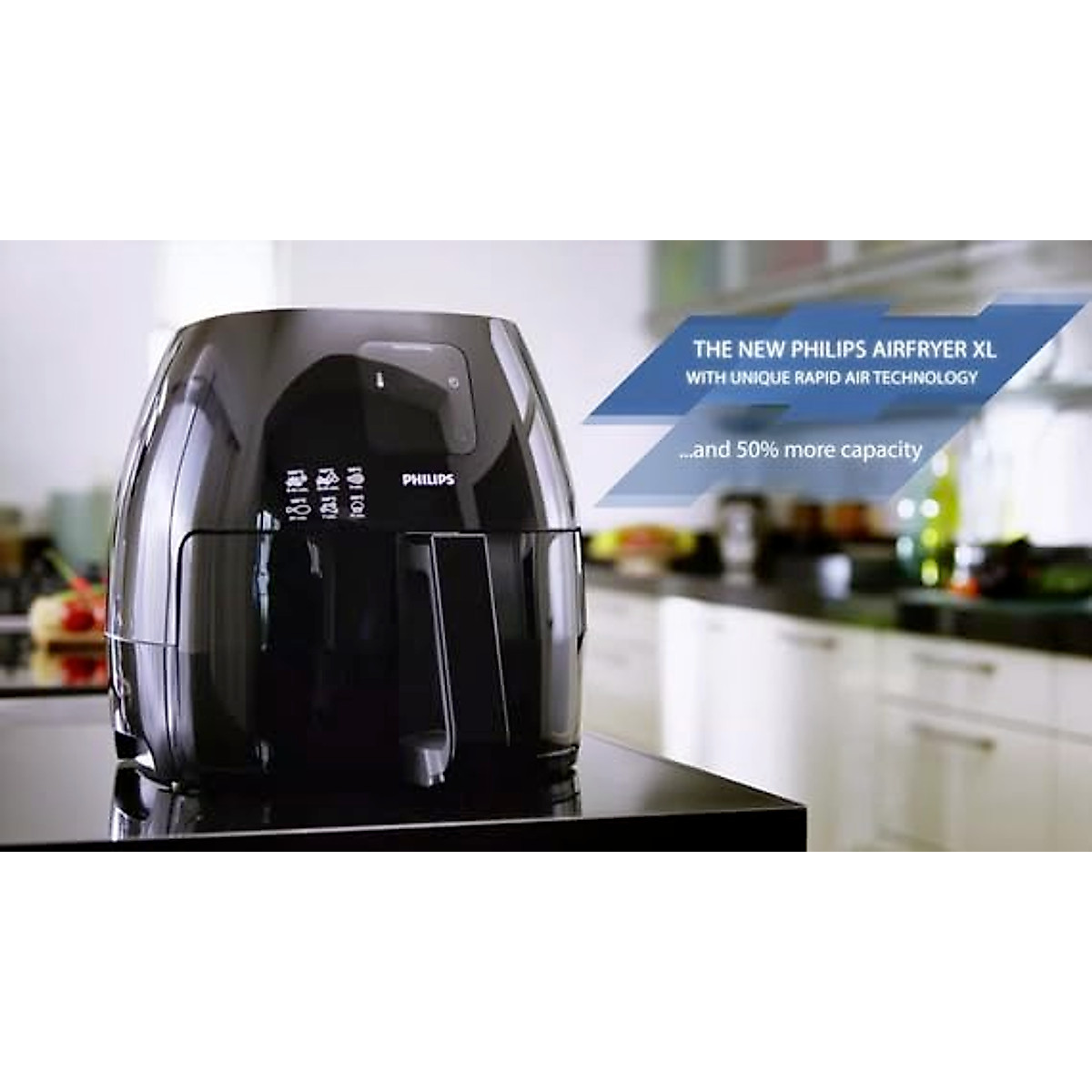 Philips Starfish Technology Avance XL Digital Airfryer, Black, 2.65lb/ 3.5qt, HD9240/94