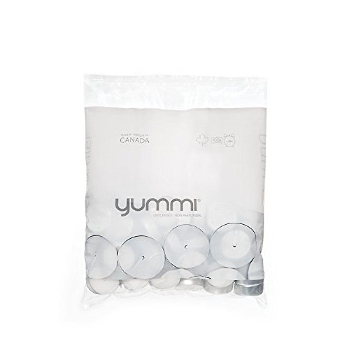 yummi 5 Hour Unscented Tealight Candles - 100 per Pack