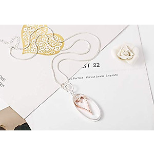welbijoux Necklaces for Women Heart Pendant Long Sweater Layered Y Statement Lariat Silver Rose Gold Chain Necklace with Gifts Box (Rose Gold)