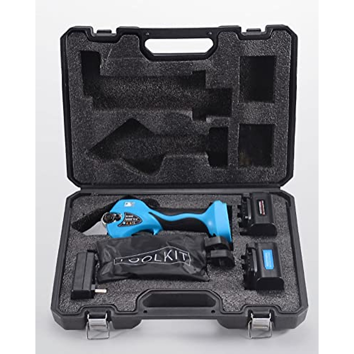 Cordless Electric Pruning Shears 32mm,16.8V Rechargeable Pruner Garden Shears Lightweight Branch Cutter with Backup Battery Powered and Portable Case (Size : Without Extension bar)