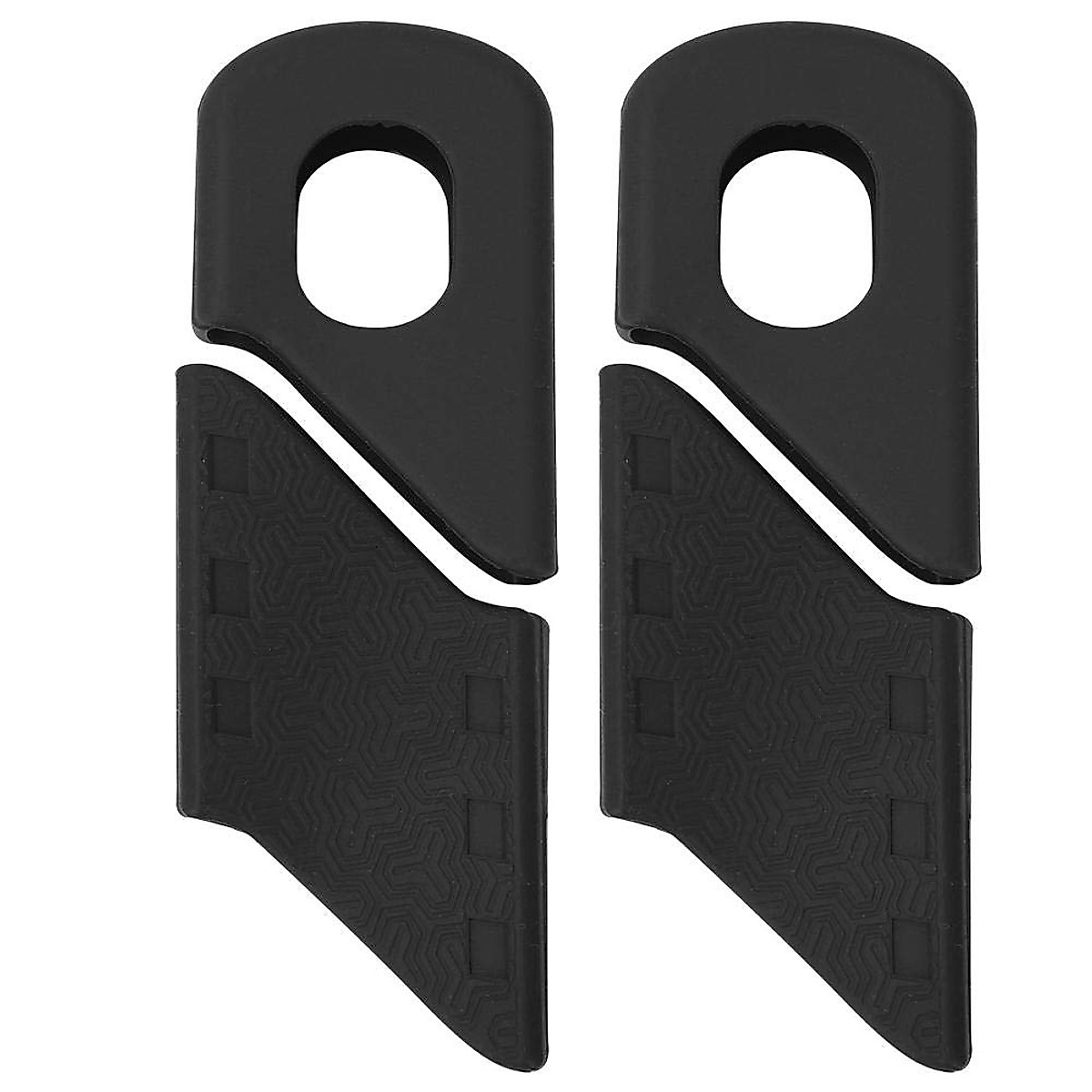 VGEBY1 4PCS Bike Crank Protection Bicycle Sleeve Arm Boots Protector Dust Proof Cover for Mountain Bike(Black)