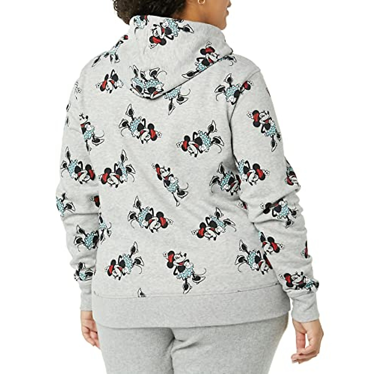 Amazon Essentials Disney | Marvel | Star Wars | Princess Women's Fleece Pullover Hoodie Sweatshirts (Available in Plus Size), Minnie Icons, Medium