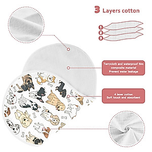 Kigai Cute Puppy Muslin Baby Burp Cloth, Super Soft Absorbent Cotton Burp Rag Baby Bibs Washcloth Face Towel for Newborn Boys Girls Registry Gift, 2 Packs