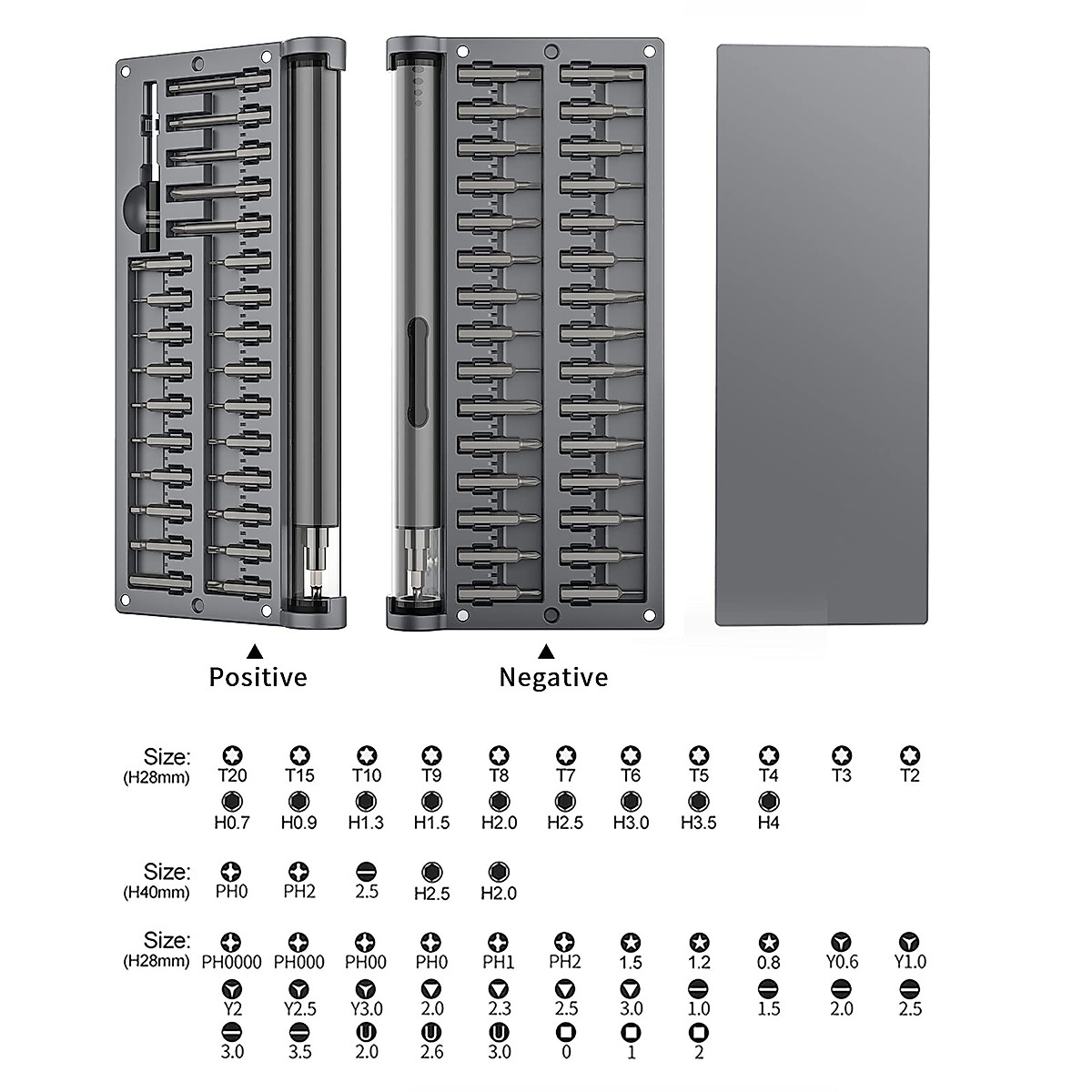 Mini Electric Screwdriver, Small Portable Cordless Power Screwdriver Set with 55 Precision Bits & LED Light & Magnetic Mat, Handy Repair Tool for Phone Watch Camera Laptop