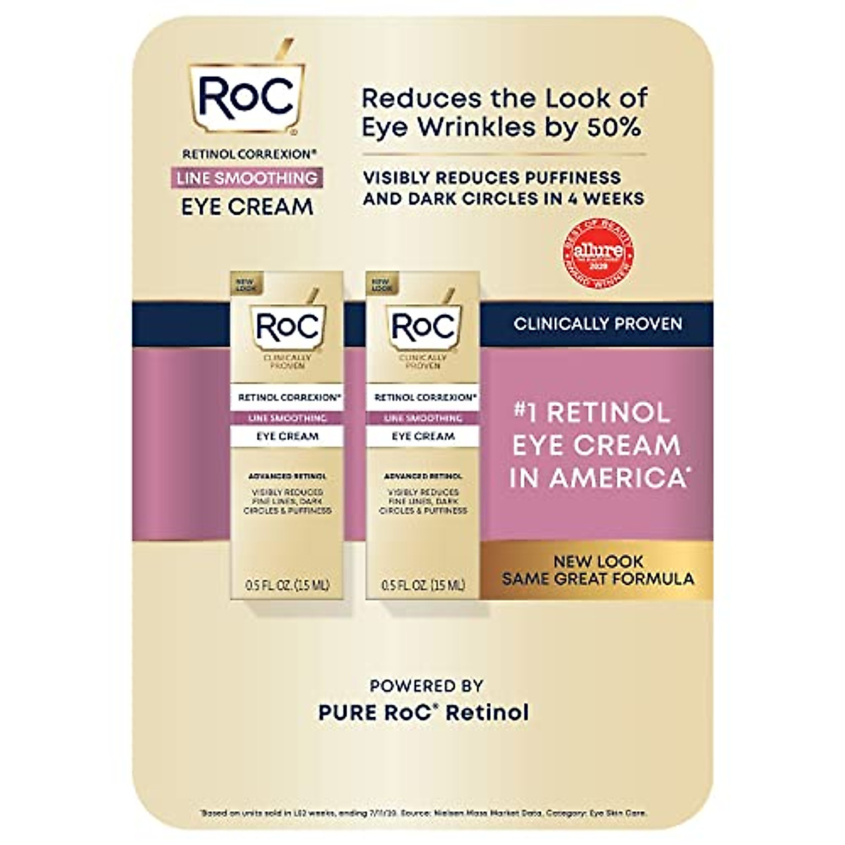 RoC RETINOL CORREXION Eye Cream, 2 pk./0.5 oz. (pack of 2)