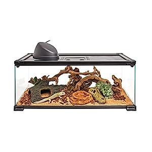 Zilla QuickBuild Terrarium with Easy Clean Bedding Tray, Sleek Glass Reptile Habitat, Easy Setup, Suitable for Most Reptile Pets, Whether Amphibians, Reptilians, Snakes, or Even Arachnids, 30"x12"x12"
