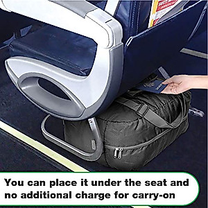 WANDF For Spirit Airlines Personal Item Bag 18x14x8 Foldable Travel Duffel Carry on Weekender Overnight for Women Men