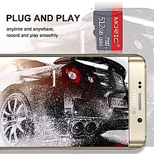 512GB Micro SD High Speed Micro SD Memory Card SD Class 10 for Camera,Smartphone,Computer Game Console,Camcorder,Surveillance,Drone(512GB)