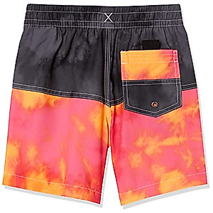 Quiksilver Boys' Acid Five 12 Volley Swim Trunk Bathing Suit, Shocking Pink, 2