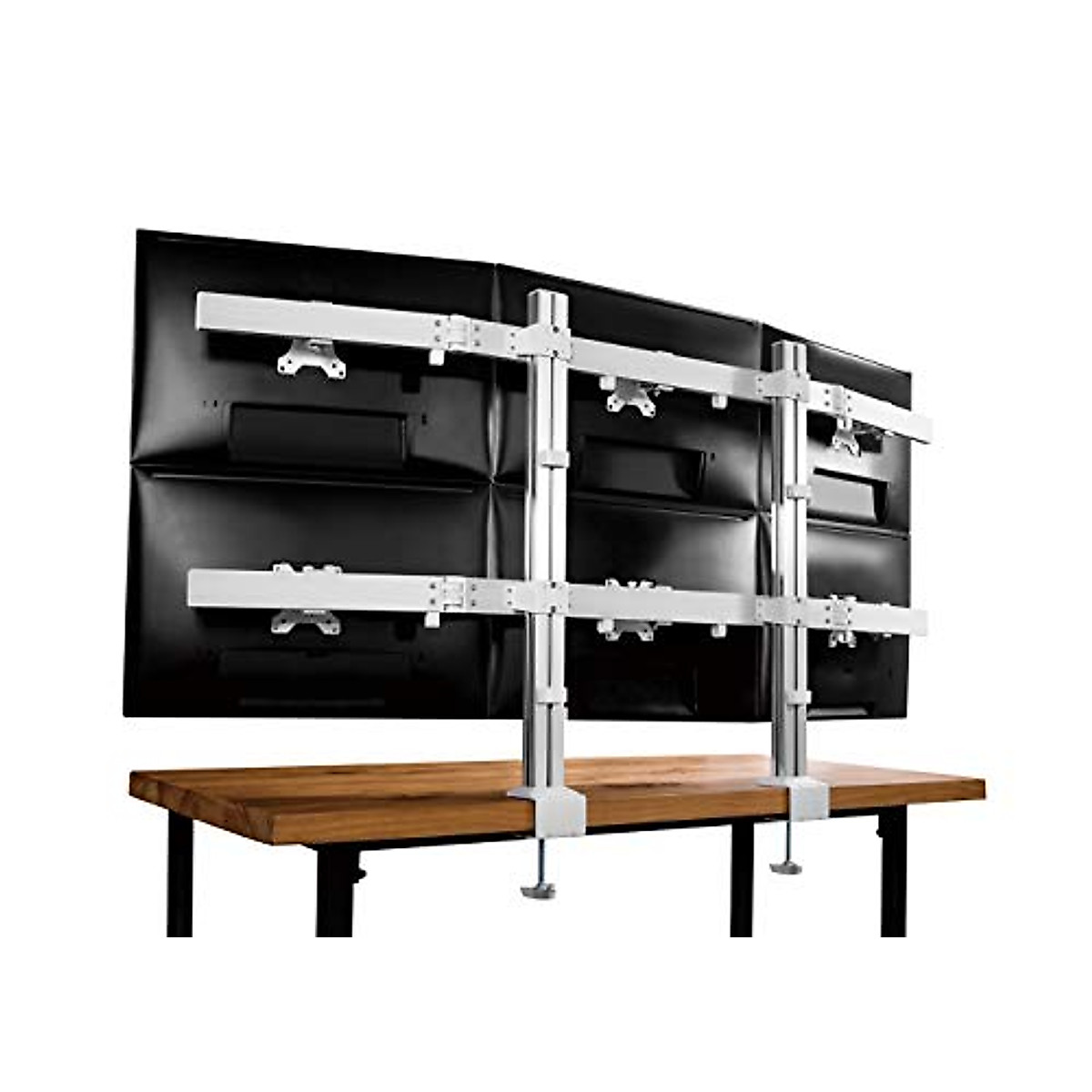 TechOrbits Hex Monitor Stand - Six Screens Heavy Duty Aluminum Monitor ...