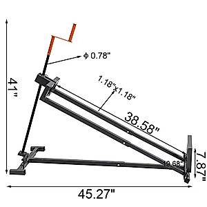 Lawn Mower Lift Jack -Lifting Platform 882 Lbs Capacity for Garden Tractors and Lawn Mowers with Manual Handle & Power Tool Extension Handle