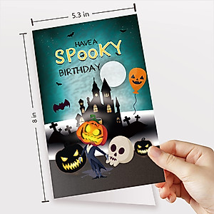 Goroar Spooky Birthday Card, Halloween Birthday Card, October Birthday Card, Have A Spooky Birthday
