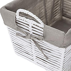 Home Zone Living VS19450E Nursery Basket, White/Grey