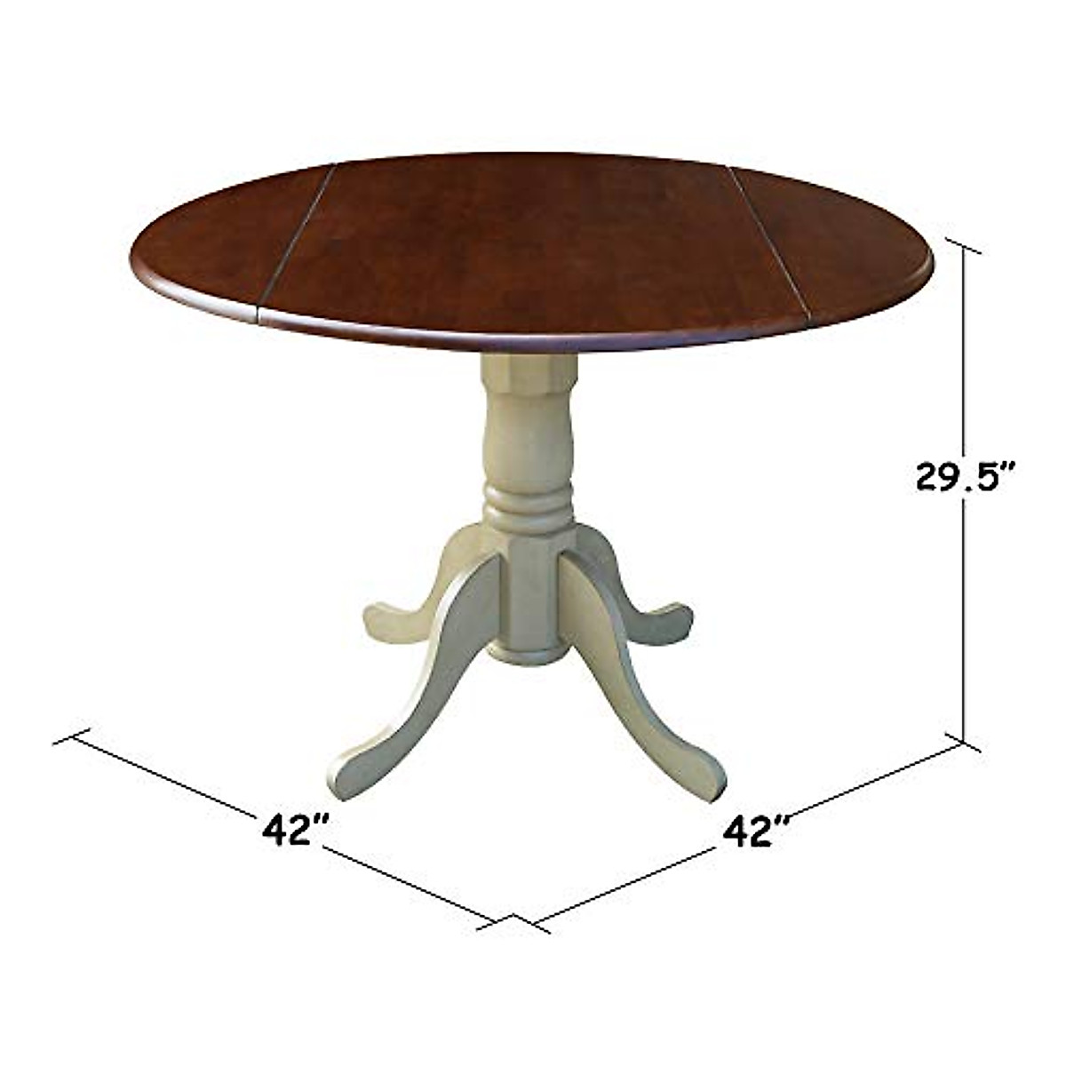International Concepts Drop Leaf Dropleaf Table