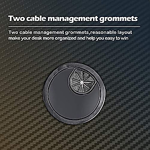 YIGOBUY Gaming Computer Desk 46 Inch Large Gaming Table Z Shape Black Racing Table Student Desk with& Headphone Hook for Kids Adults Home Office Bedroom Computer Workstation