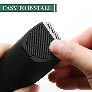 2 Pack Replacement Blades for Meridian Trimmer, Hygienic Ceramic Replacement Blades Compatible with Meridian Body Trimmer (Onyx & Sage), Black