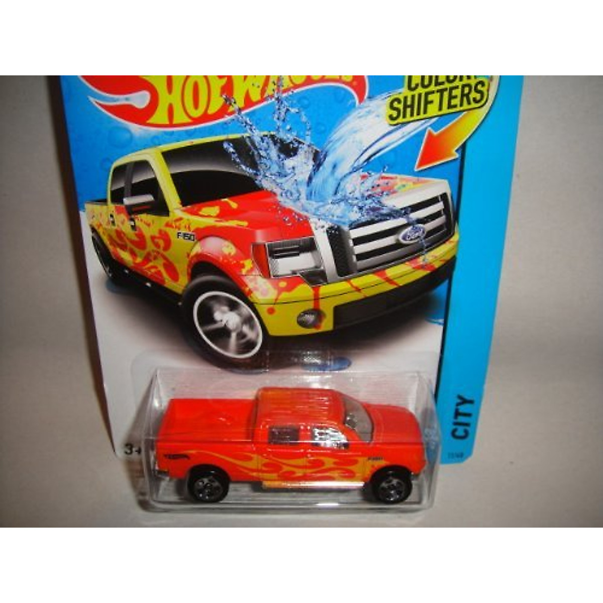 Hot Wheels, Color Shifters, Ford F-150 Truck (Red to Yellow)