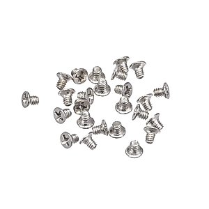 uxcell M1.4 x 2mm Phillips Screw Fastener Silver Tone for Laptop PC TV Fan Switch 150pcs