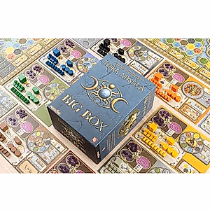 Capstone Games Terra Mystica: Big Box - Contains: Terra Mystica: Base Game, Fire & Ice Expansion, Merchants of The Seas Expansion by Automa Factory. Ages 14+, 1-5 Players, 30 Min Per Player