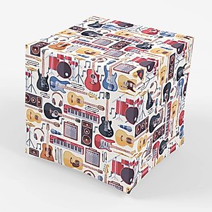 Stesha Party Musical Gift Wrap, Music Present Wrapping Paper - 30 x 20 Inch (3 Sheets)