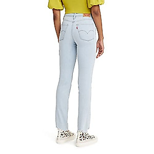 Levi's Women's 724 High Rise Straight Jeans, Slate Scan-Light Indigo, 30 Regular