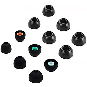 ALXCD Eartips Kit Compatible with Sony WF-1000XM4 Earbuds, S/M/L 3 Pairs Soft Silicone Ear Tips & 3 Pairs Memory Foam Earbuds Tips, Compatible with Sony WF-1000XM4 3+3 Pairs S/M/L